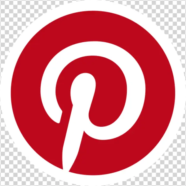 Pinterest Logo Icon PNG Transparent Background