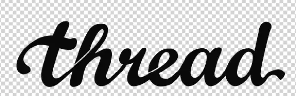 Thread Wordmark Logo PNG Transparent Background