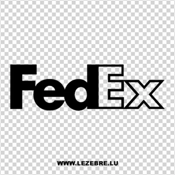 FedEx Logo Outline PNG Transparent Background